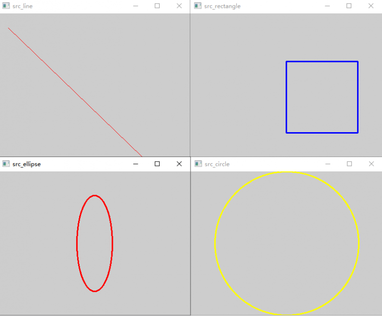 c++ OpenCV 绘制直线line、矩形rectangle、椭圆ellipse、圆circle – 蒋智昊的博客